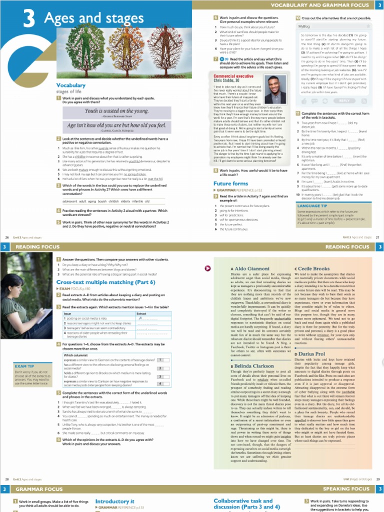 Gold C1 Advanced Students Book Unit 3 | PDF