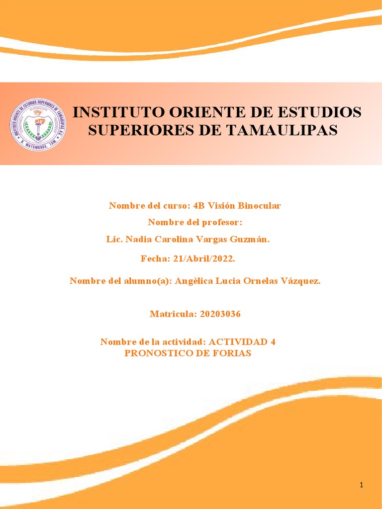 Pronóstico y Tratamiento de Forias Oculares | PDF | Ojo humano ...
