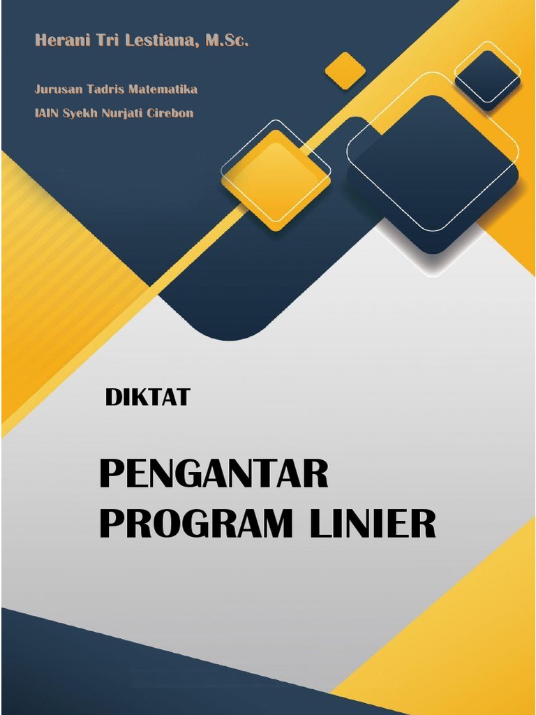 h.2.3. Diktat Program Linier | PDF