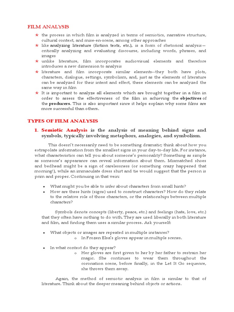 Film Analysis | PDF