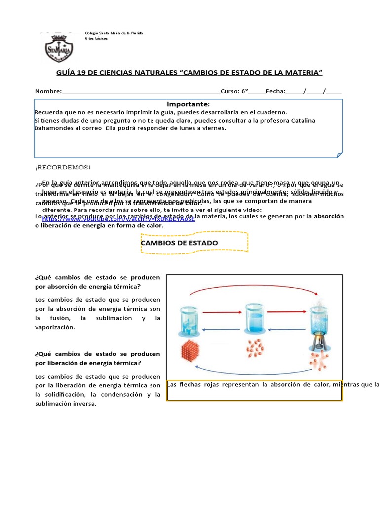 Cambios de La Materia | PDF
