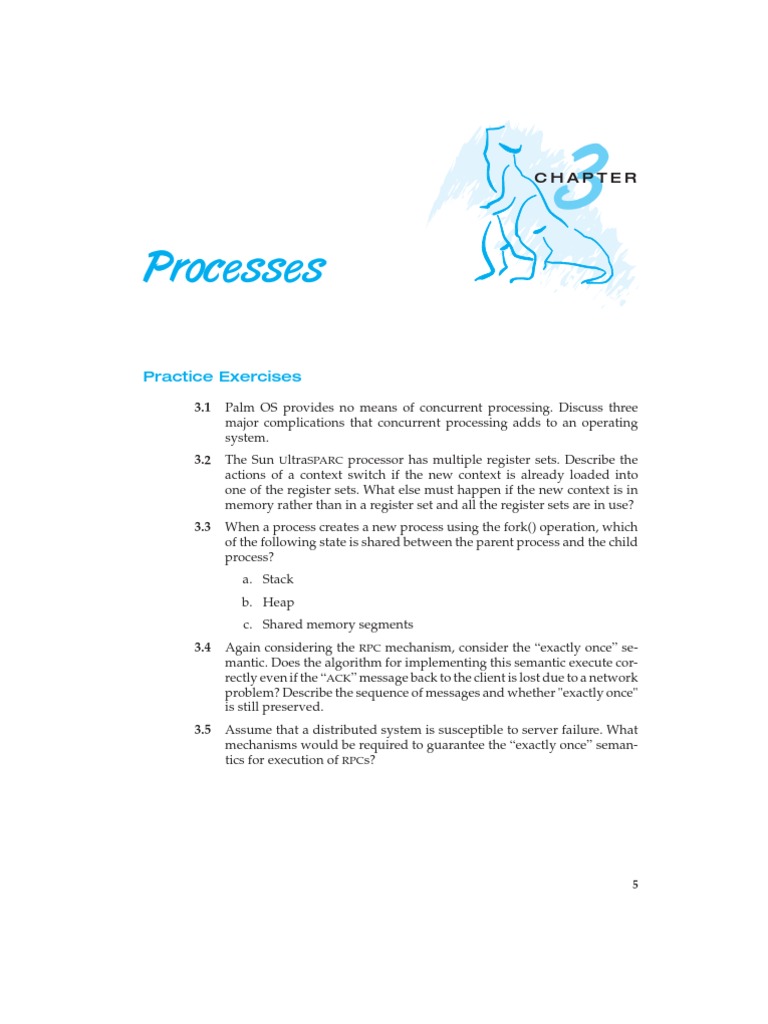 Operating System Exercises - Chapter 3-Exr | PDF