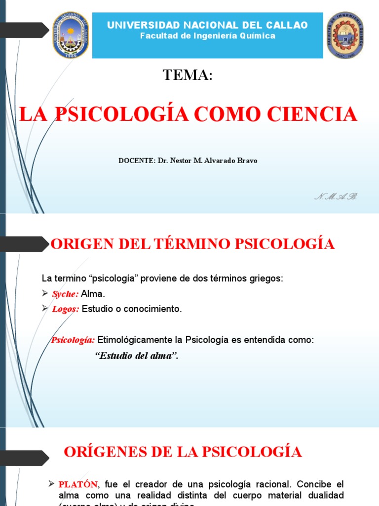 S1. La Psicologia Como Ciencia | PDF | Sicología | Alma