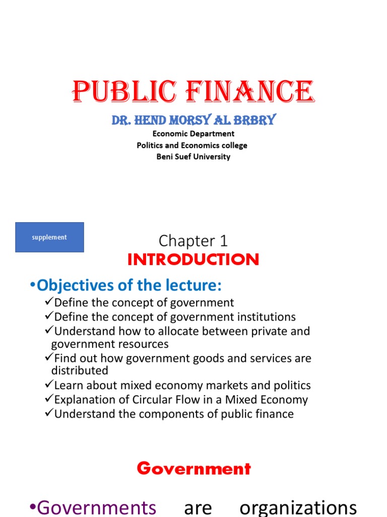 Lec (2) Public Finance | PDF | Public Finance | Taxes