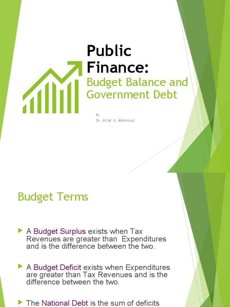 Public Finance:: Budget Balance and Government Debt | PDF | Government ...