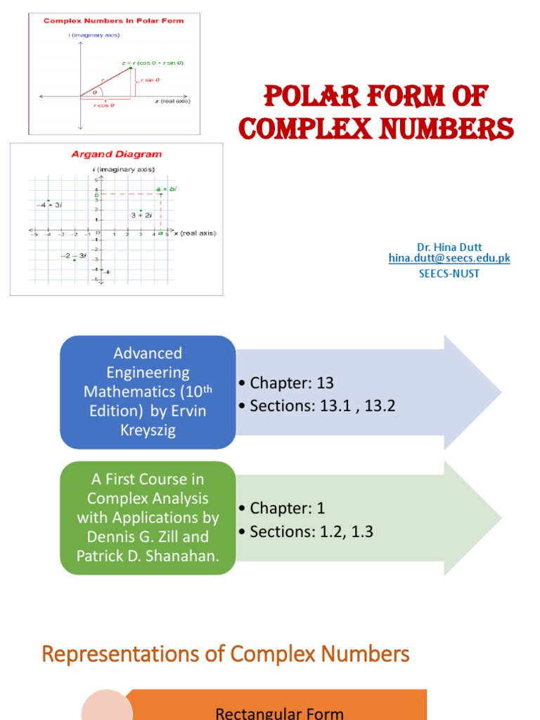 Polar Form of Complex Numbers Explained | PDF | Complex Number ...