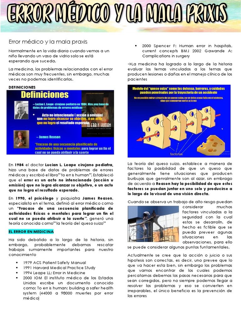 Error Médico y Mala Praxis | PDF