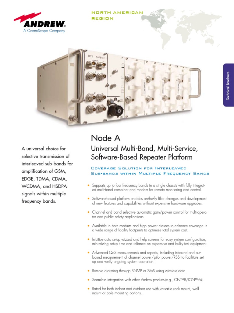 Repeater - Andrew - Node A Datasheet North America CO | PDF | Gsm ...