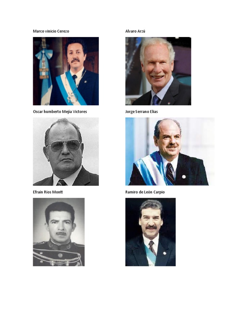 Ex Presidentes de Guatemala | PDF