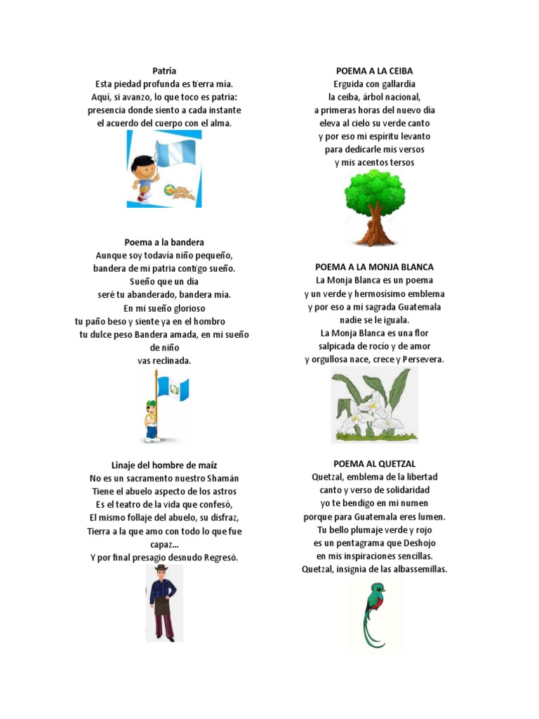 6 Poemas Cortos Con Su Imagen | PDF