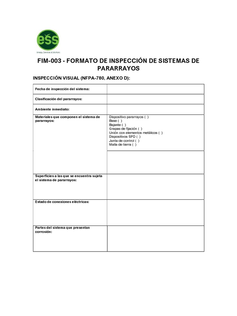 Fim-003 (Pararrayos Nfpa 780) | PDF | Informática