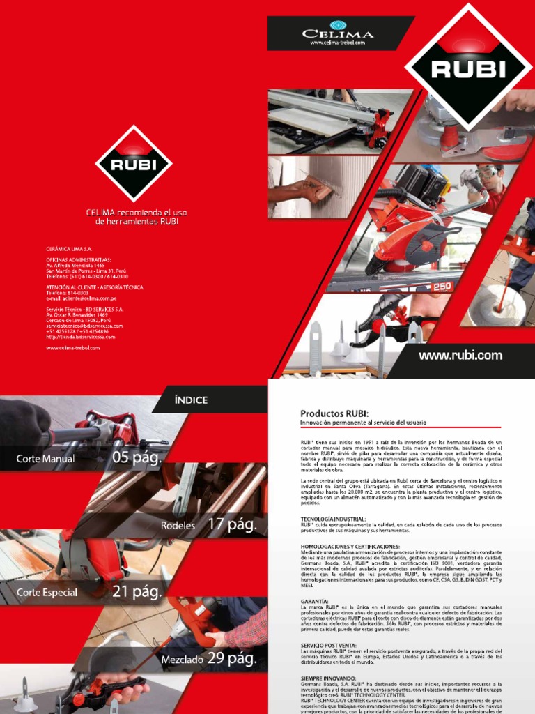 Catalogo Rubi Tools 2021 | PDF