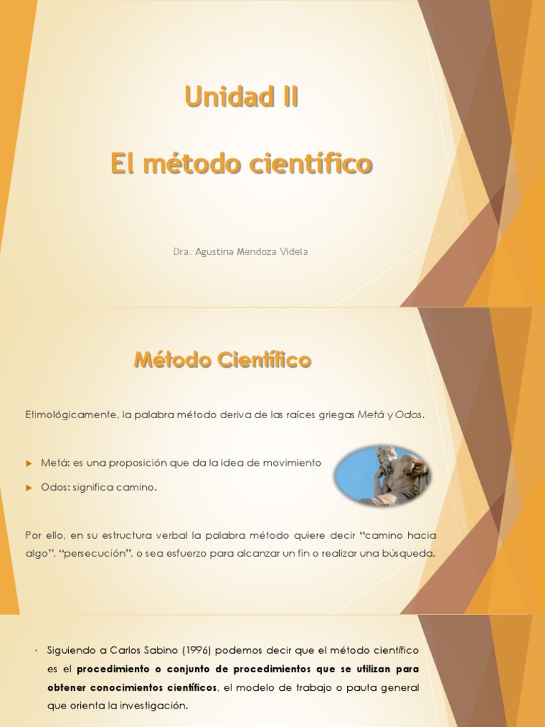 Unidad II - El Método Científico | PDF