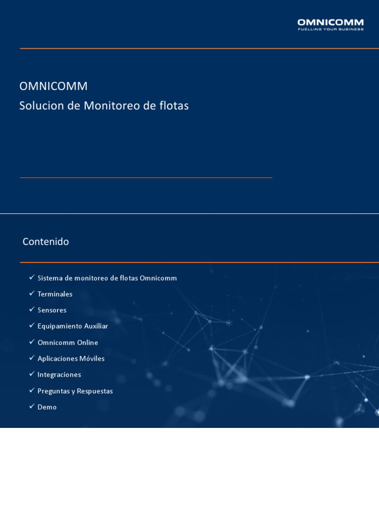 Omnicomm Online Presentation - Completa | PDF | Software de la ...