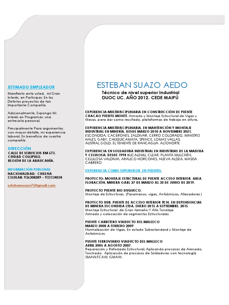 Experto en Soldadura y Montaje Industrial | PDF | Soldadura | Construcción