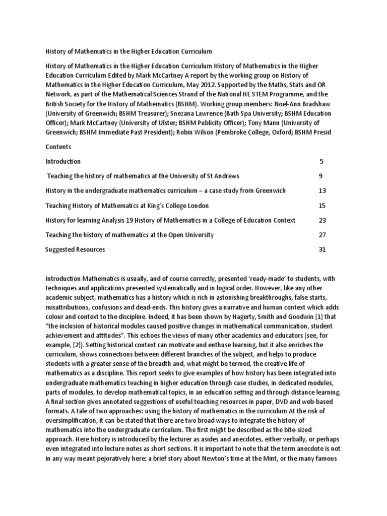 History of Mathematics | PDF