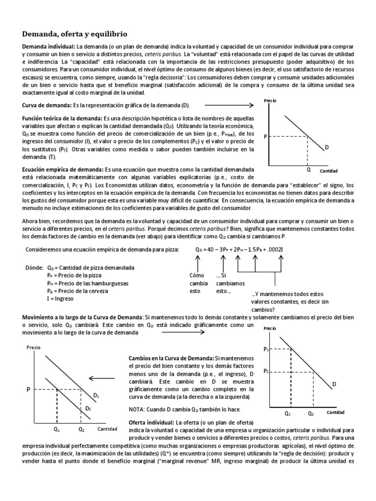 Demanda Oferta Equilibrio - Traducción | PDF | Oferta (economía ...