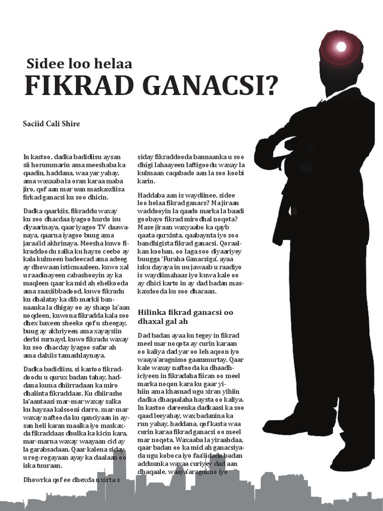 Sidee Loo Helaa Fikrad Ganacsi | PDF