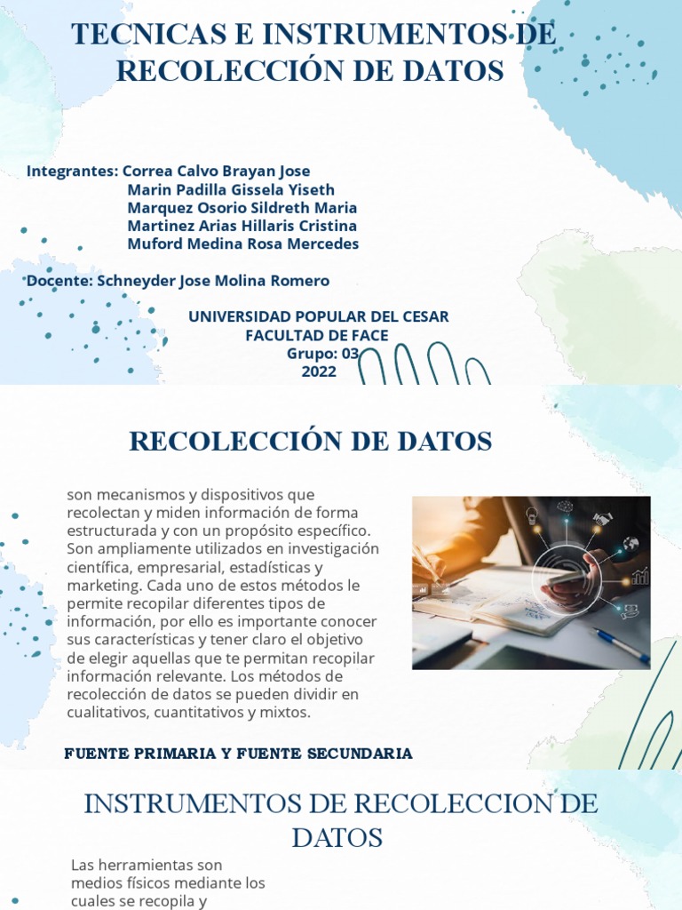 Tecnicas e Instrumentos de Recolección de Datos | PDF | Cuestionario | Etnografía