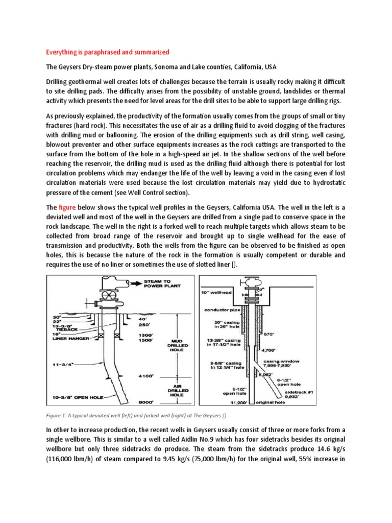 Geothermal Well Drilling Challenges | PDF | Casing (Borehole) | Oil Well