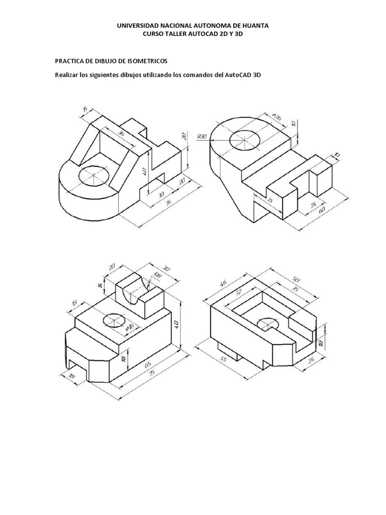 Practica de Dibujo de Isometricos | PDF | Arte | Tecnología
