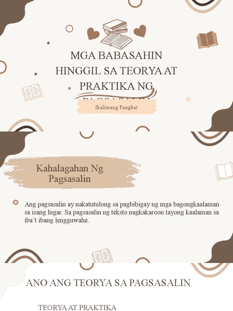 Teorya NG Pagsasalin | PDF