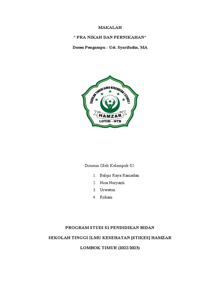 Makalah Pranikah Dan Nikah | PDF
