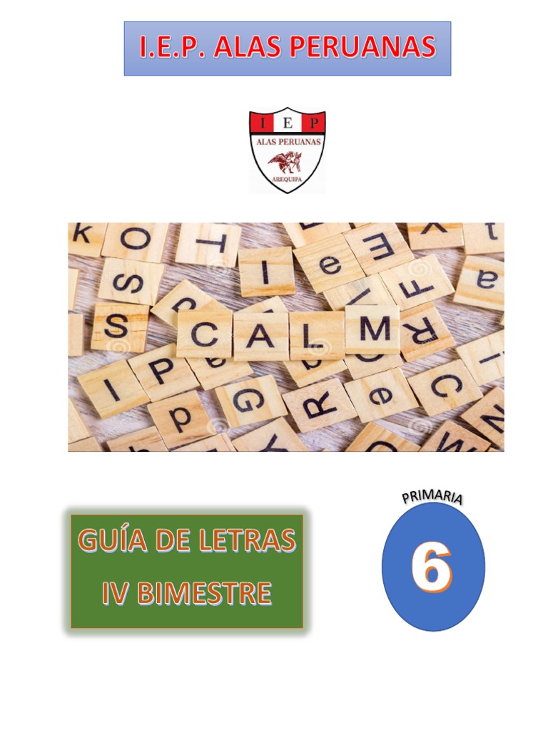 6 Letras - IV Bimestre | PDF