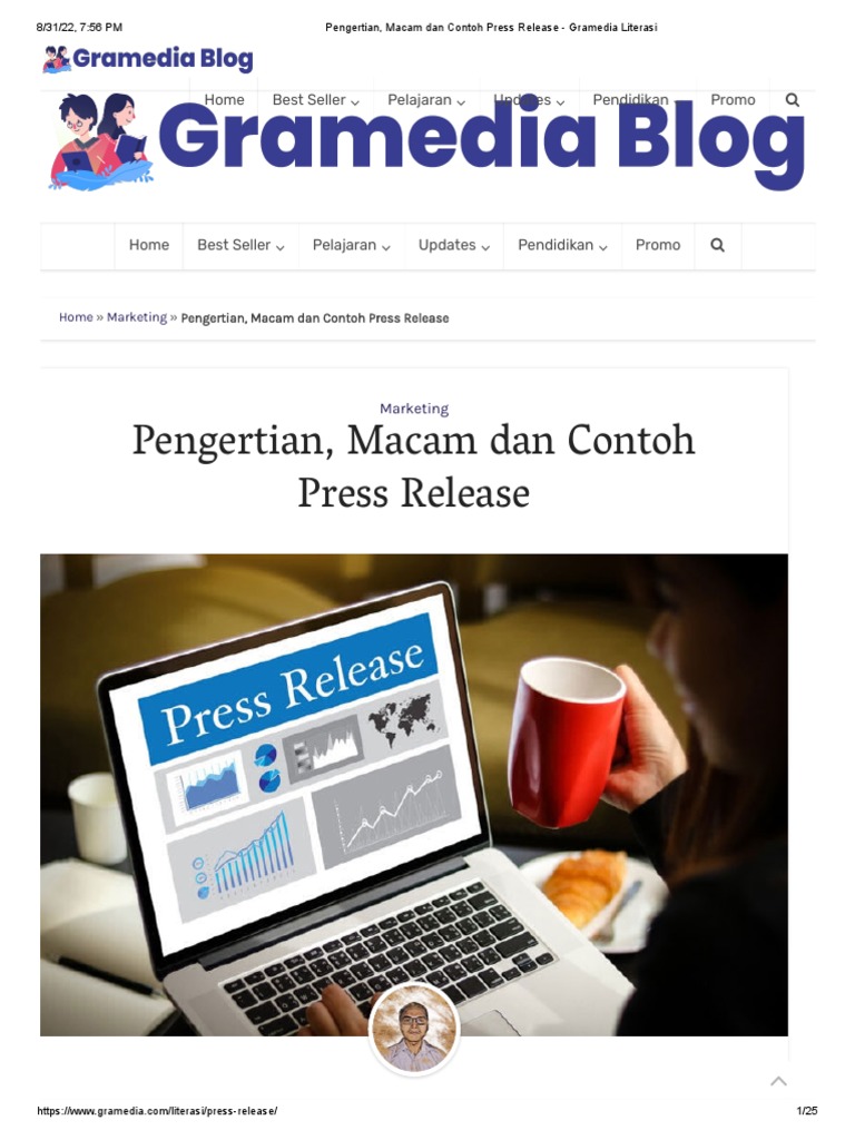 Pengertian, Macam Dan Contoh Press Release - Gramedia Literasi | PDF ...