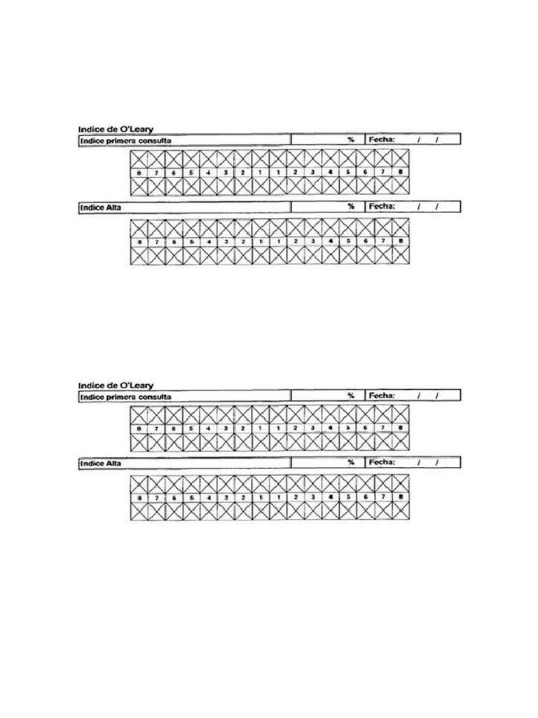 Indice de Oleary | PDF