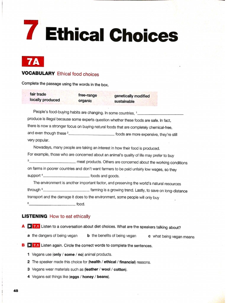 Workbook Unit 7 | PDF