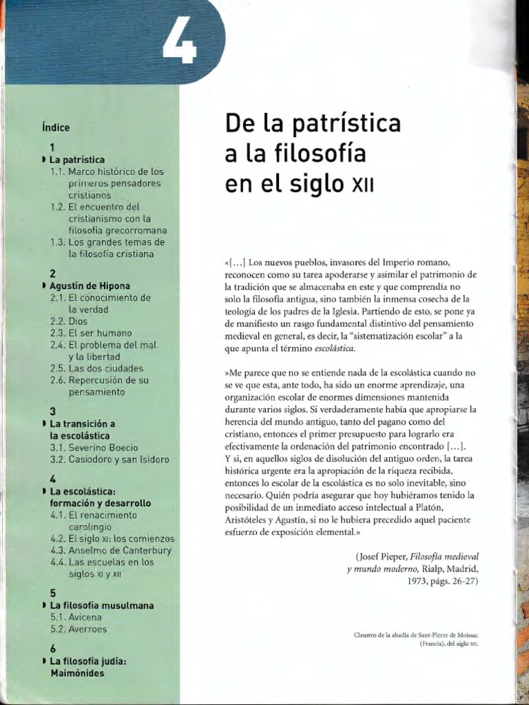 Unidad 4. de La Patrística A La Filosofía en El Siglo XII NUEVO | PDF ...