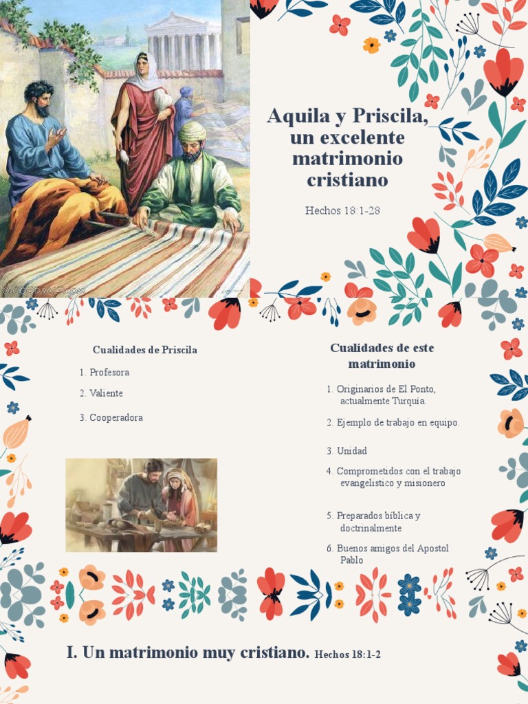 Aquila y Priscila, Un Excelente Matrimonio Cristiano | PDF | Pablo el apóstol | Misionero