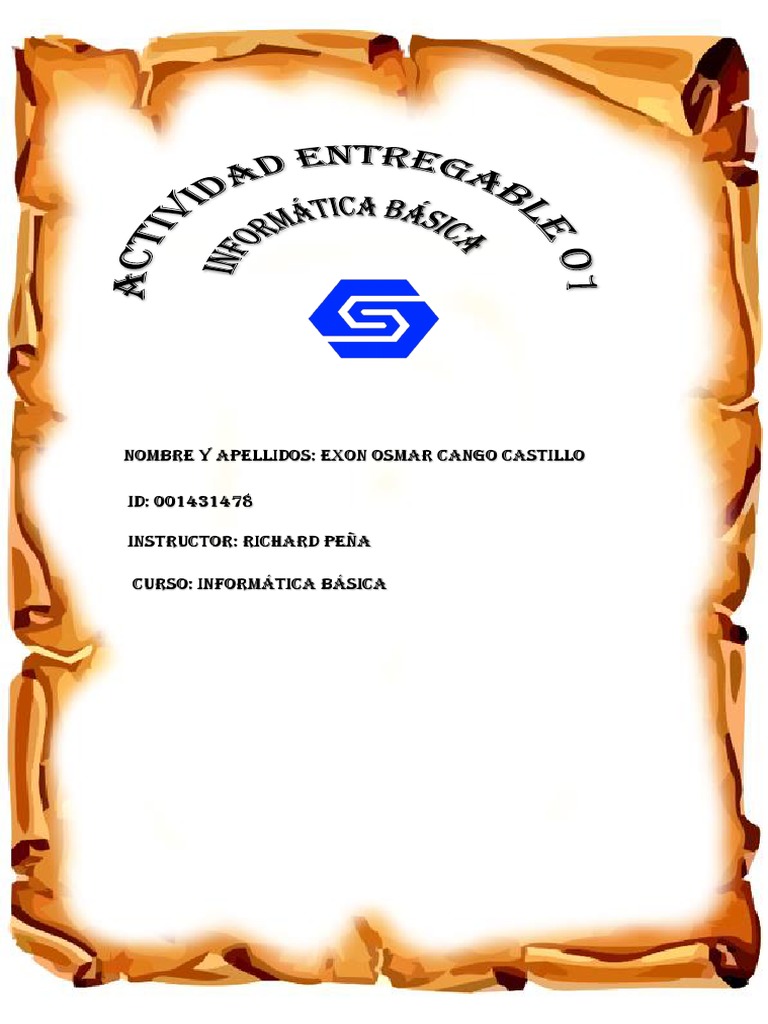 Actividad Entregable 01 Informática Básica | PDF | Sistema operativo | Hardware de la computadora