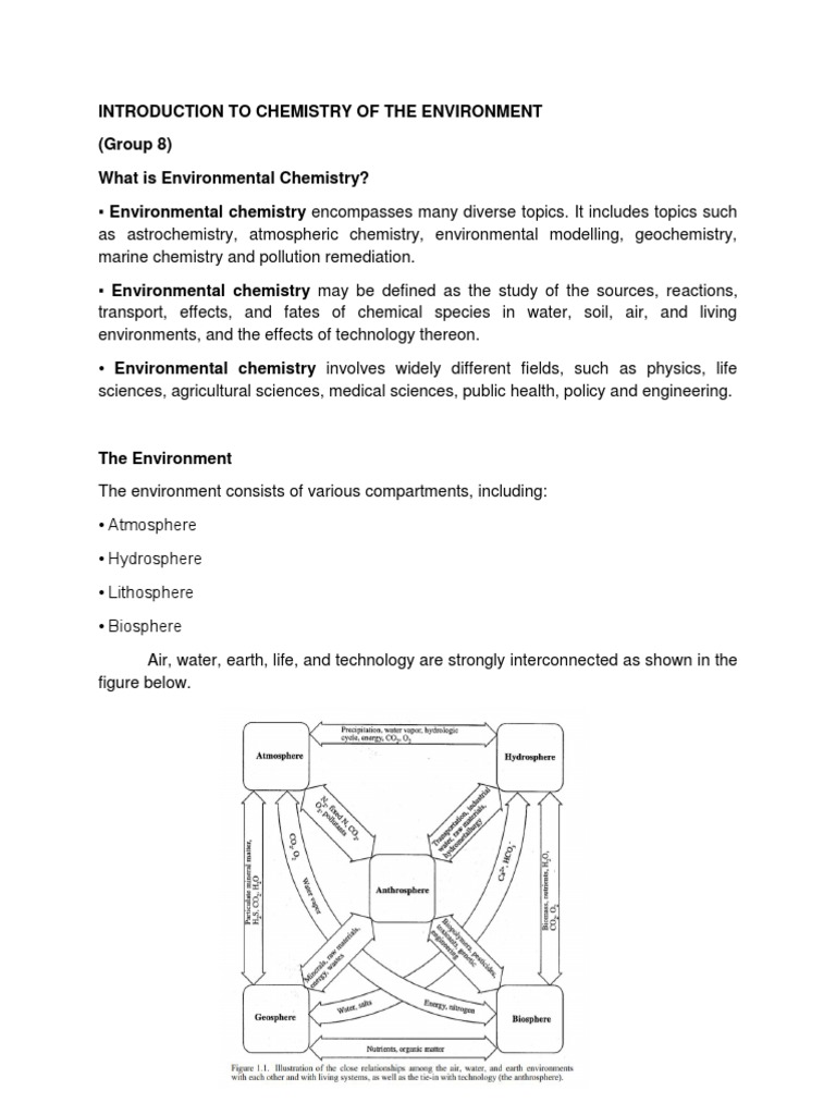 Introduction To Chemistry of The Environment | PDF | Soil | Natural ...