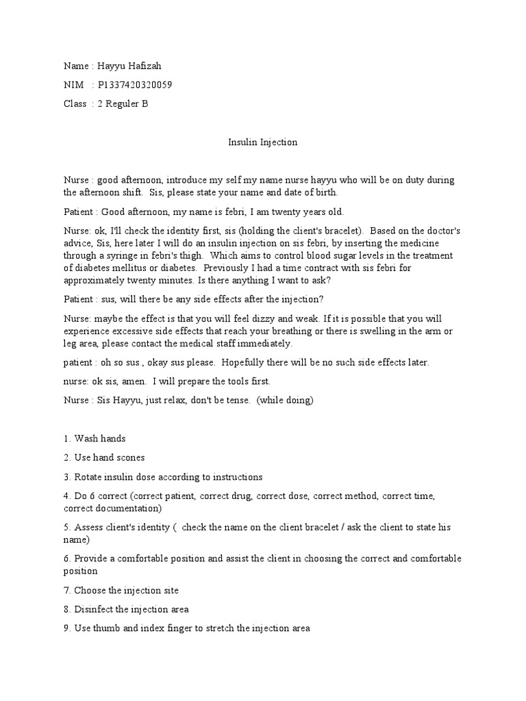 Injeksi Insulin | PDF | Injection (Medicine) | Diabetes