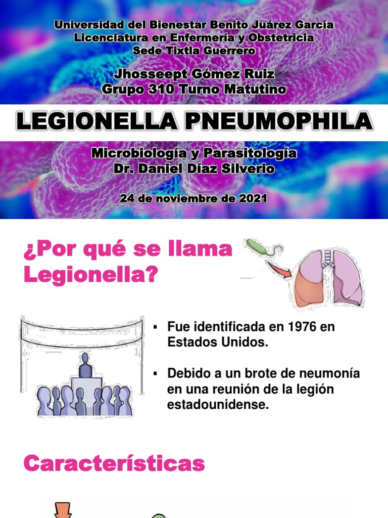 Legionella Pneumophila | PDF | Salud pública | Especialidades Medicas
