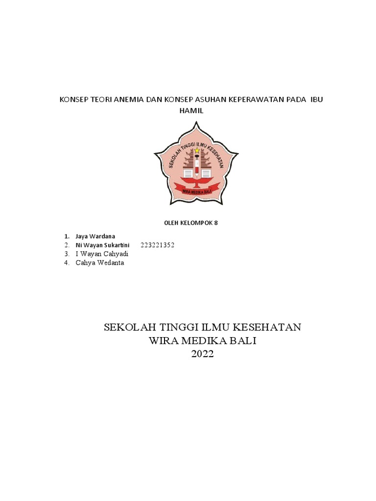 Teori Dan Askep Anemia Pada Bumil KLP 8 | PDF