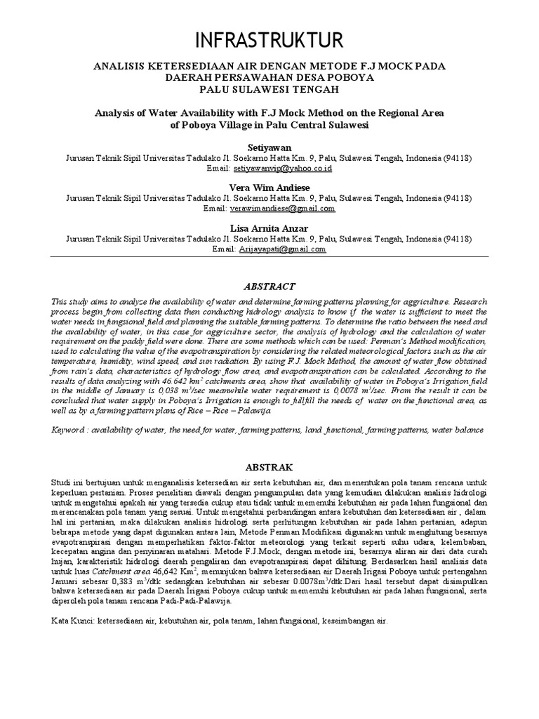 Metode F.J Mock | PDF