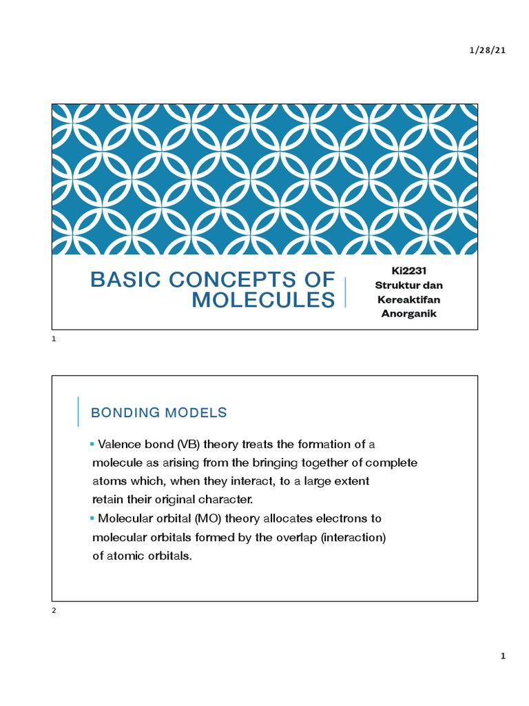 Understanding Molecular Bonding Concepts | PDF | Chemical Bond ...