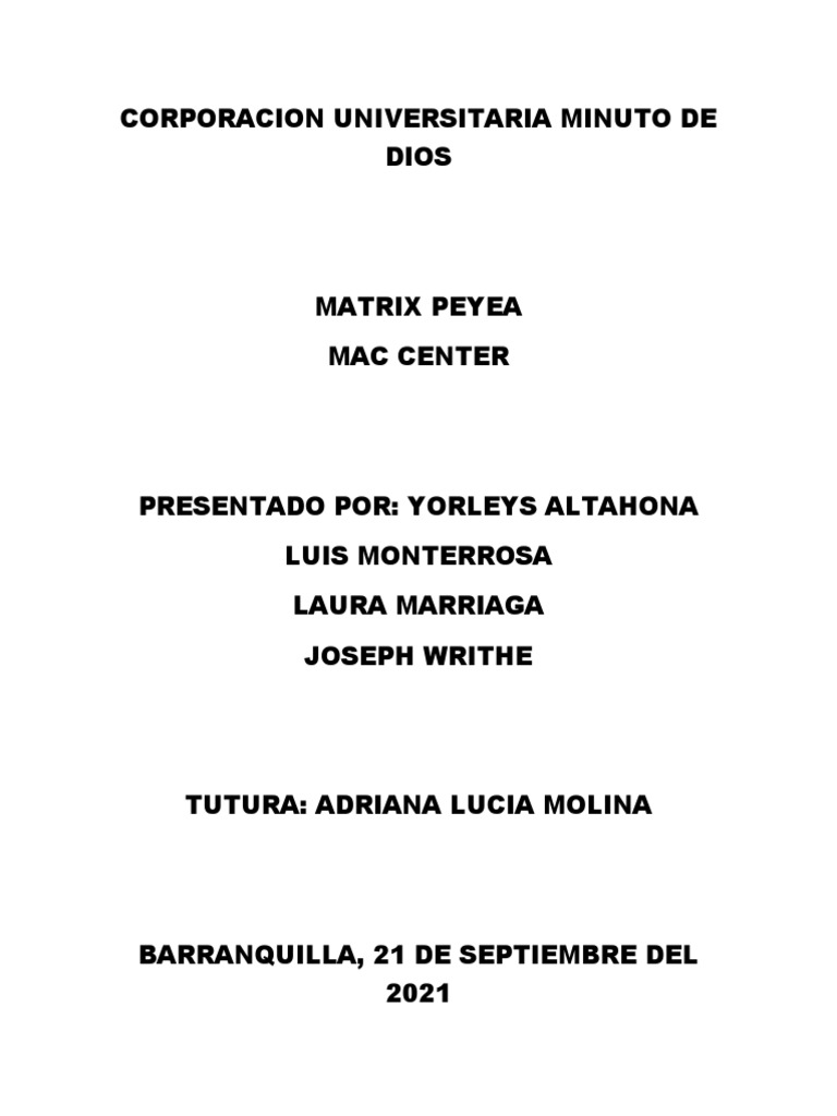 Análisis estratégico de la posición competitiva de MAC CENTER mediante ...