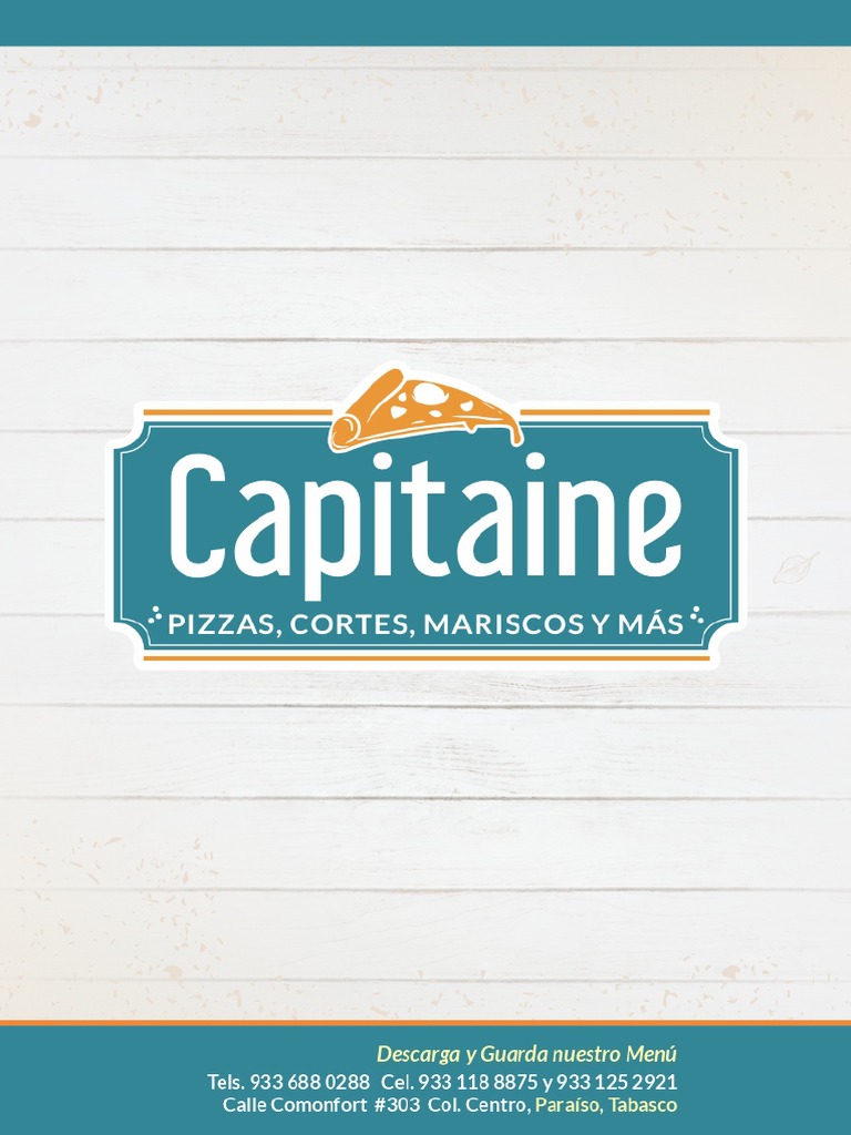 Menu Capitaine Paraiso | PDF