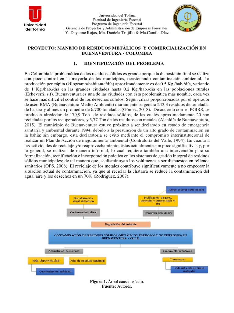 Manejo de Residuos Metálicos y Comercialización en Buenaventura ...