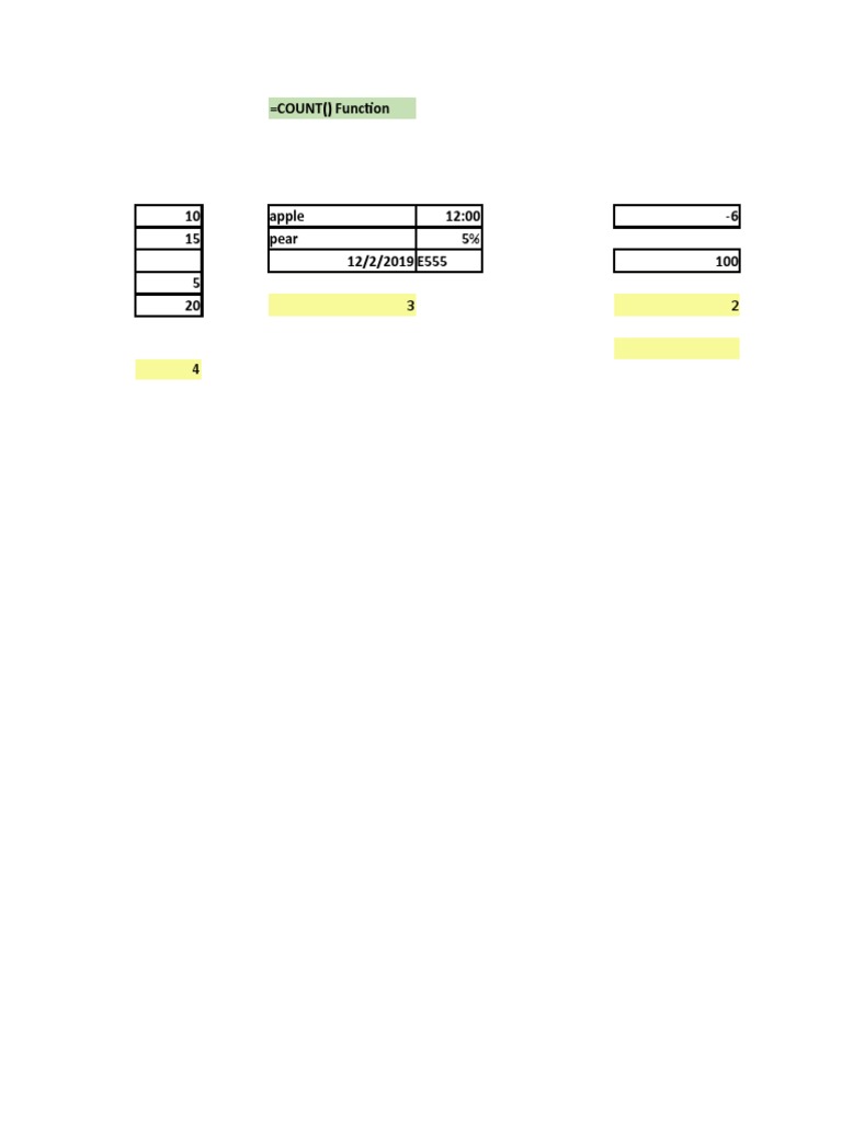 Statistical Functions | PDF