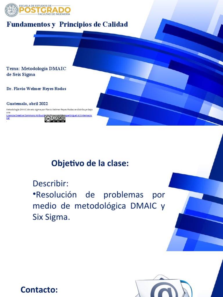 Clase 4. PYFC. Metodología DMAIC de Seis Sigma | PDF | Crecimiento ...