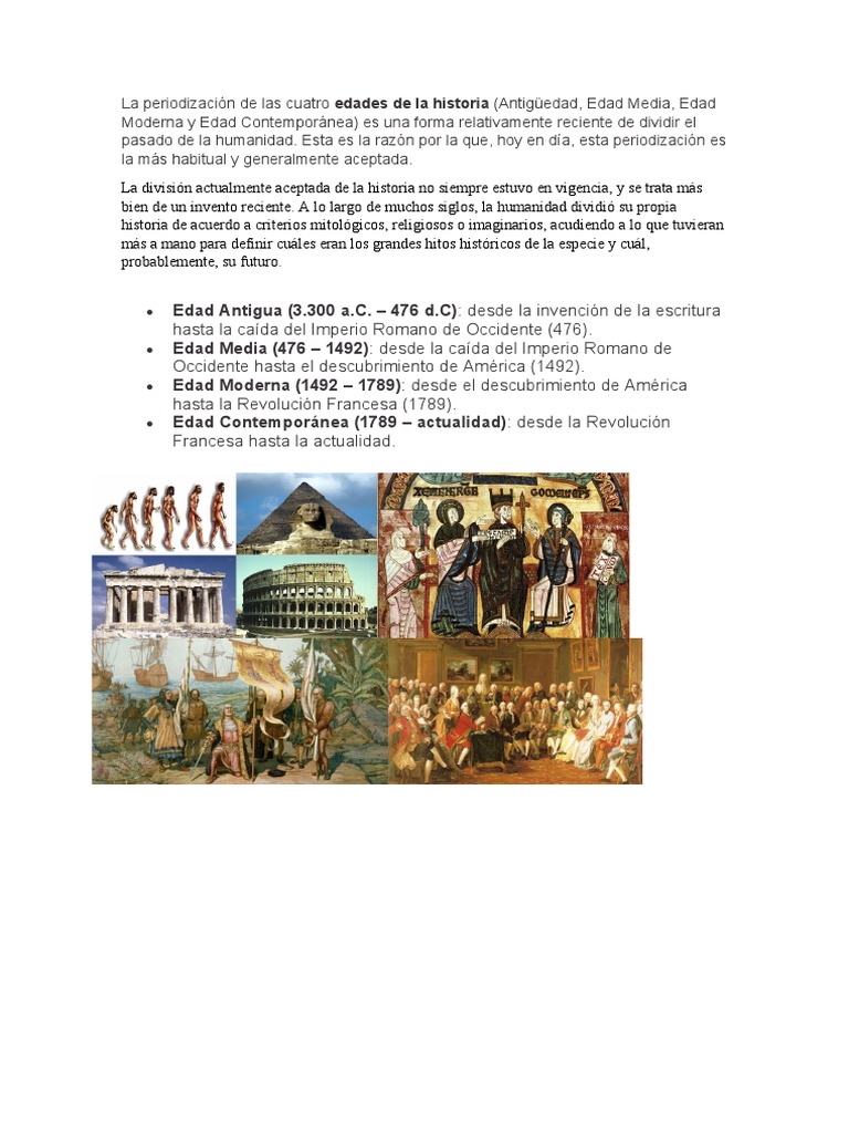 Edades de La Historia | PDF