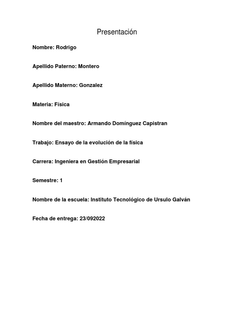 Ensayo de La Evolucion de La Fisica O | PDF | Física | Ligero Ensayo de La Evolucion de La Fisica O | PDF | Física | Ligero