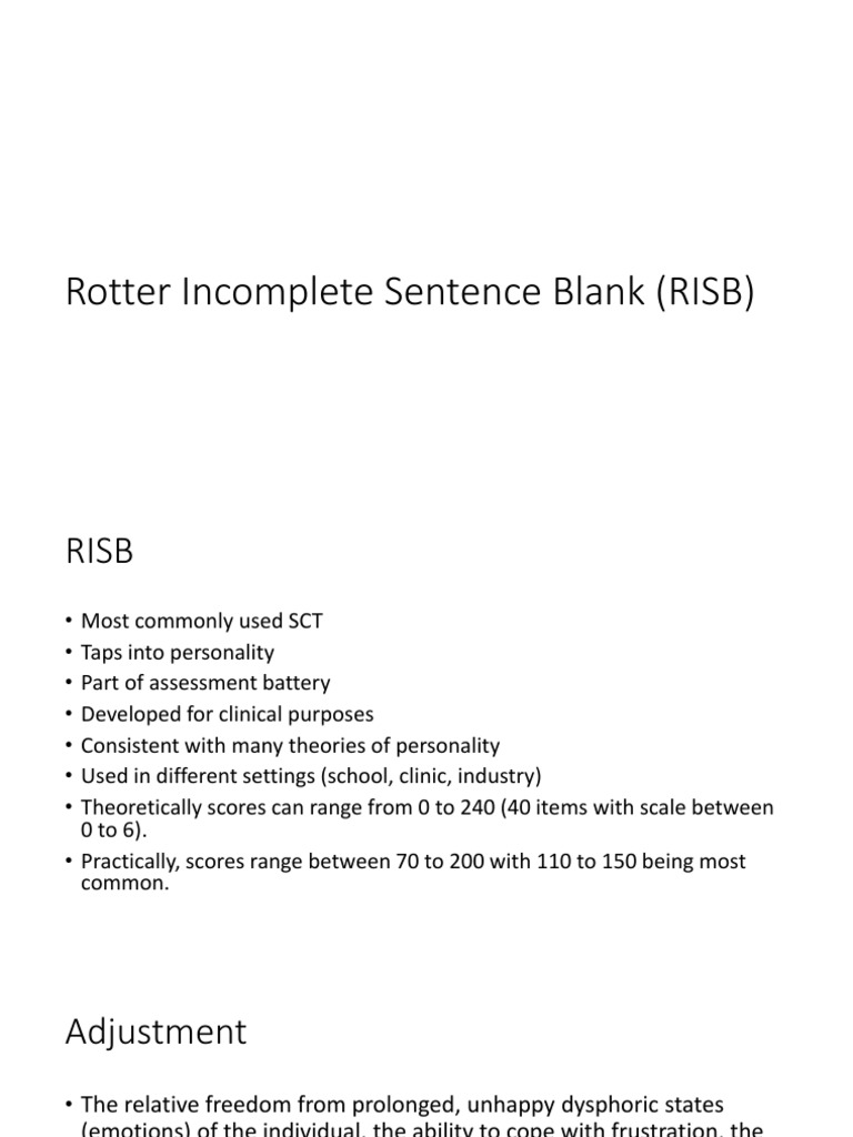 Rotter Handouts PDF | PDF | Attitude (Psychology) | Metaphysics Of Mind