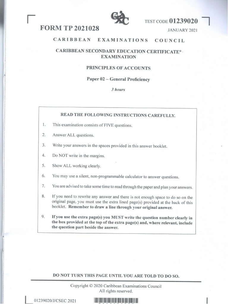 POA Jan 2021 P2 | PDF