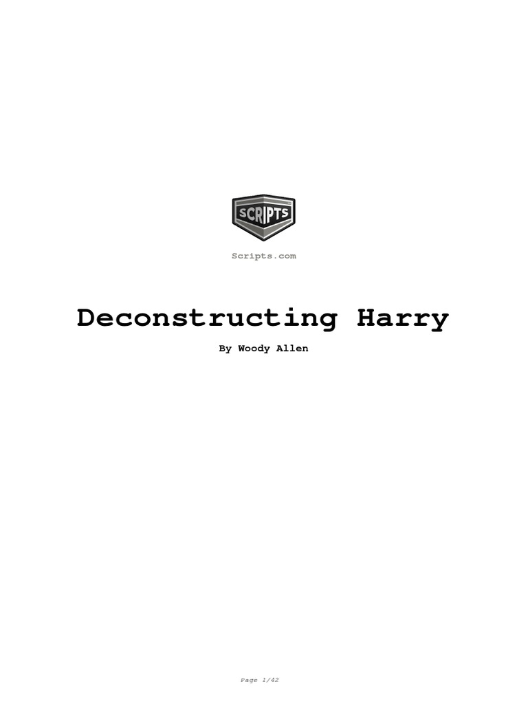 Deconstructing Harry | PDF | Myocardial Infarction